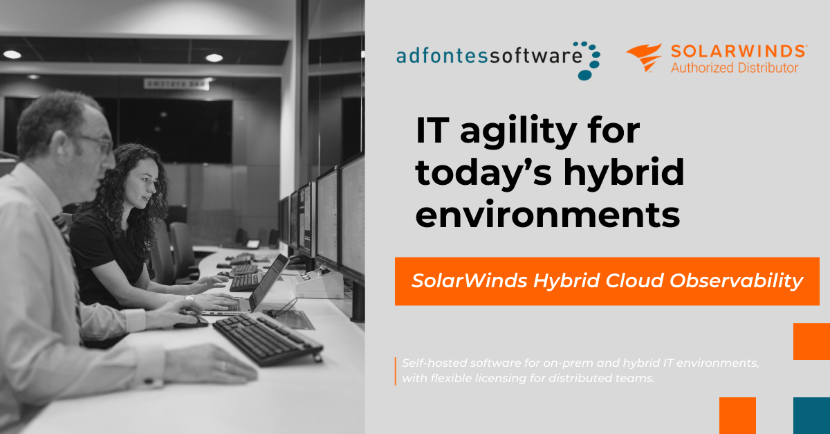 Solarwinds Hybrid Cloud Observability Unified It Monitoring